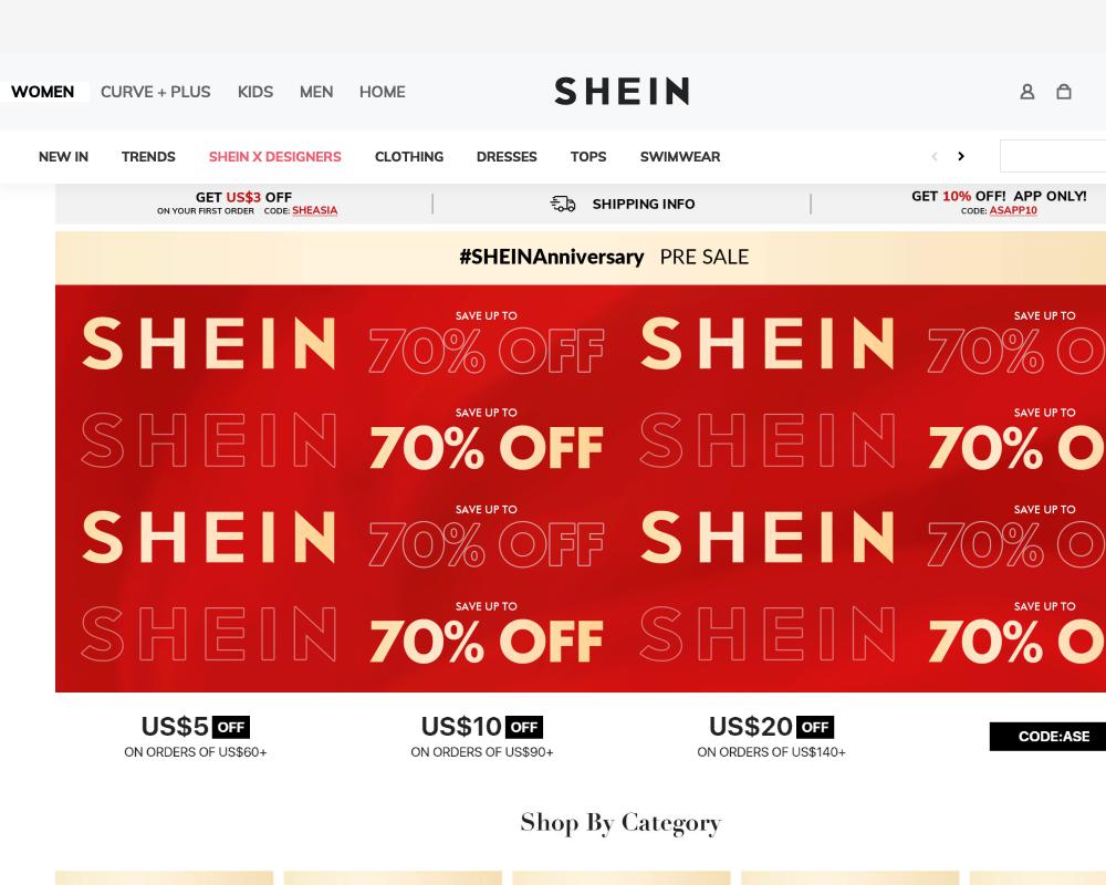 SHEINの評価クチコミ・レビュー